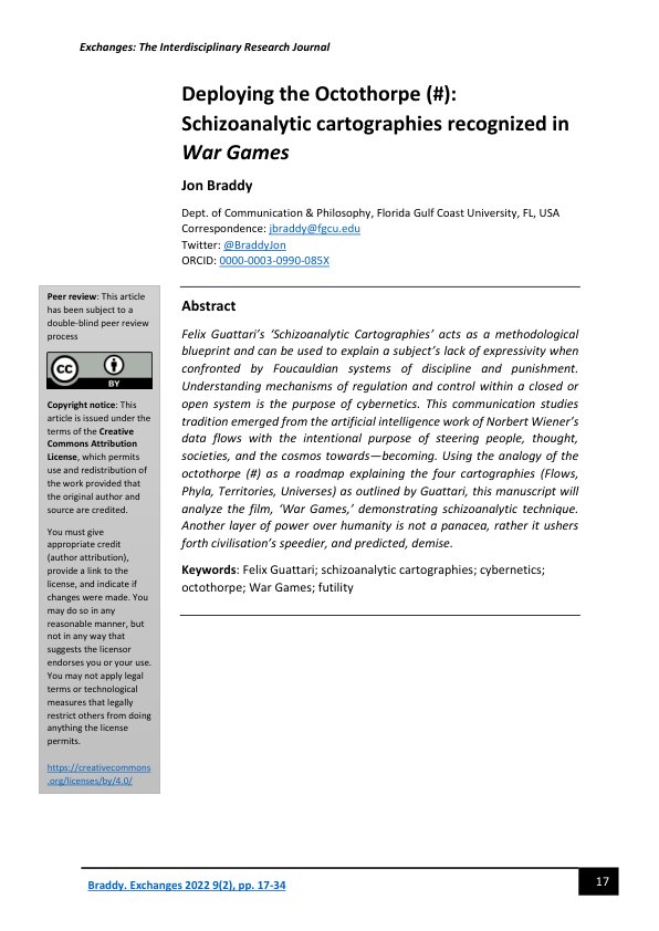 Deploying the Octothorpe (#): Schizoanalytic cartographies recognized ...